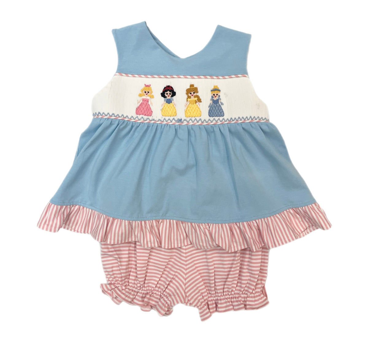 Banana Split Princess Smocked Bloomer Set – banburycrosskids