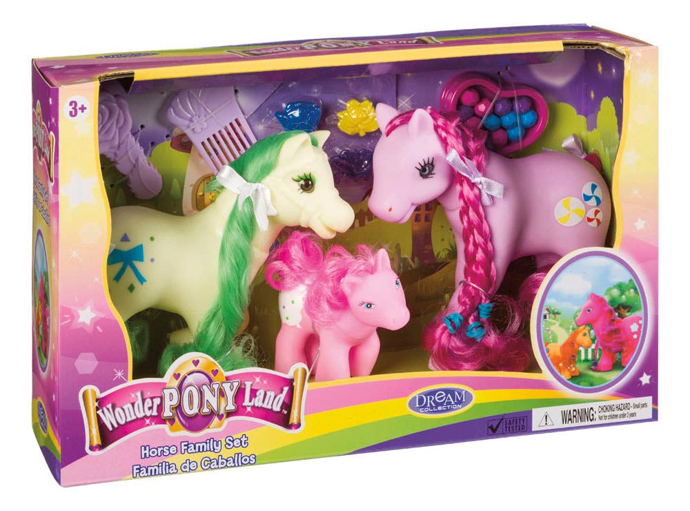 Toysmith Wonder Pony Land Horse & Family Set – banburycrosskids